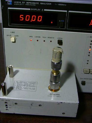 Hp agilent 4191A rf impedance analyzer 1GHZ tested good