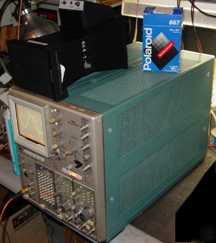 Tektronix 7904 scope 500 mhz oscilloscope w/ c-9 camera